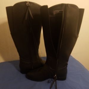 Universal Thread | Shoes | Womens Black Wide Shaft Riding Boot | Poshmark